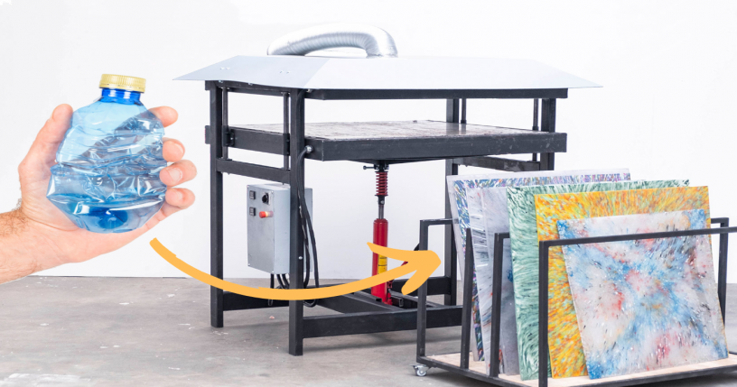 Zero Plastic Waste - Plastic Sheet Press